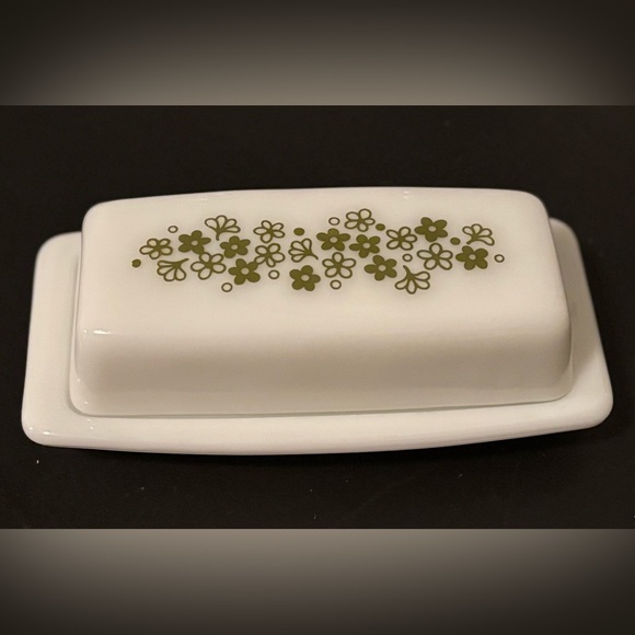 Pyrex | Dining | Vintage Pyrex Butter Dish Wlid Spring Blossom Crazy ...